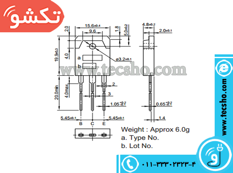ترانزیستور بی جی تی (Transistor BJT) C 4468 ORG