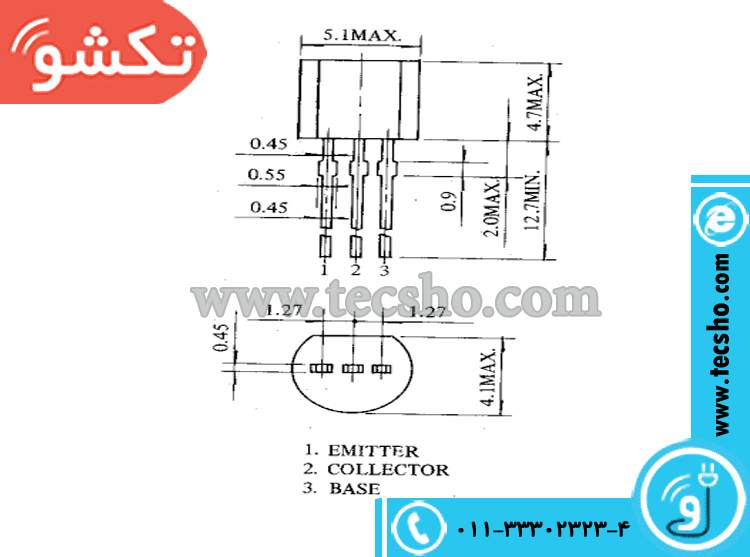 ترانزیستور بی جی تی (Transistor BJT) C 3200 TO-92
