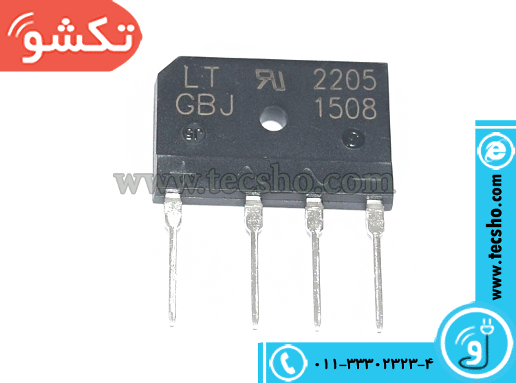 پل دیود (Diode bridge) DIODE POL 15A 800V SHANEI GBJ1508